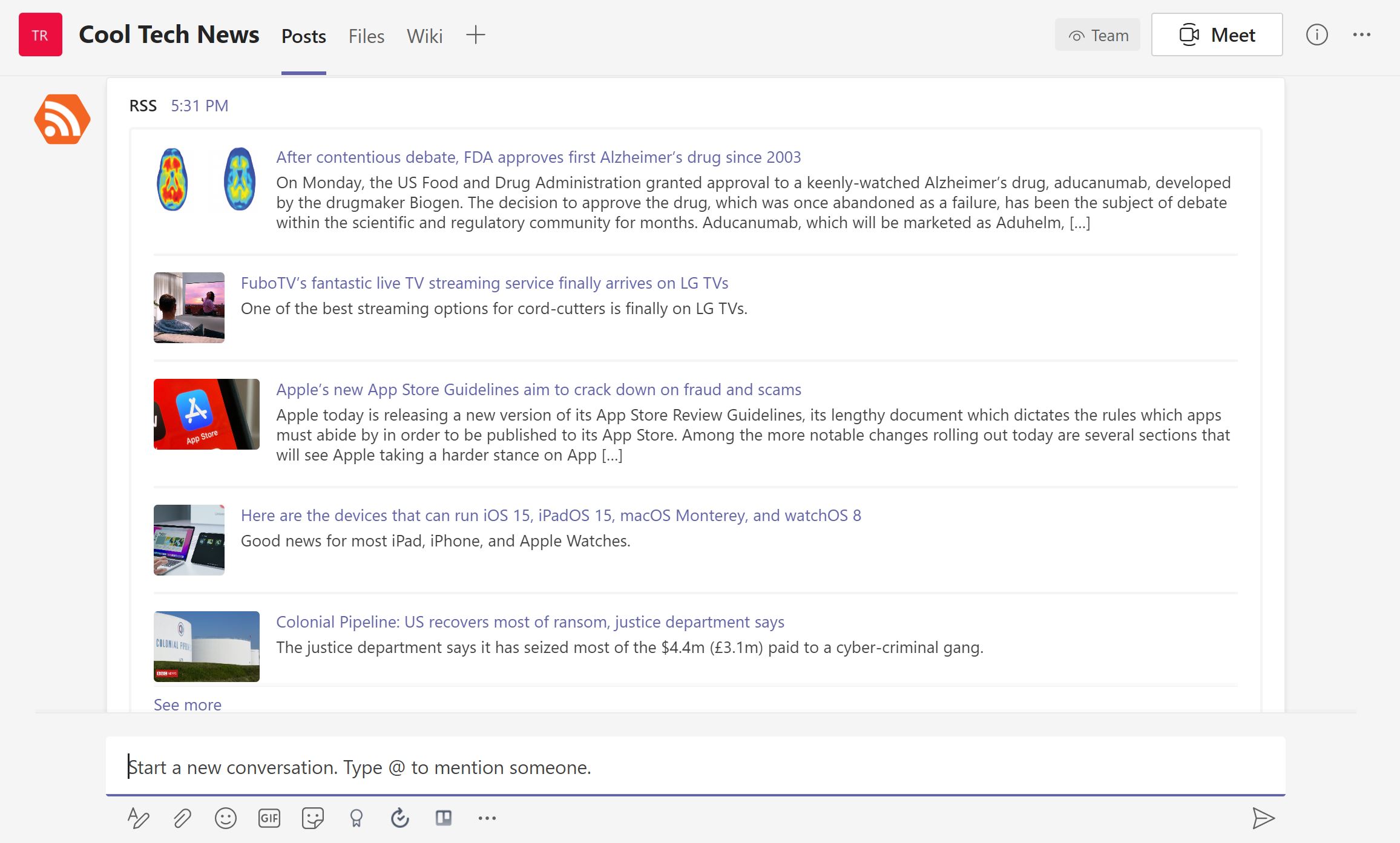 How to Add RSS Feeds to Channels in Microsoft Teams